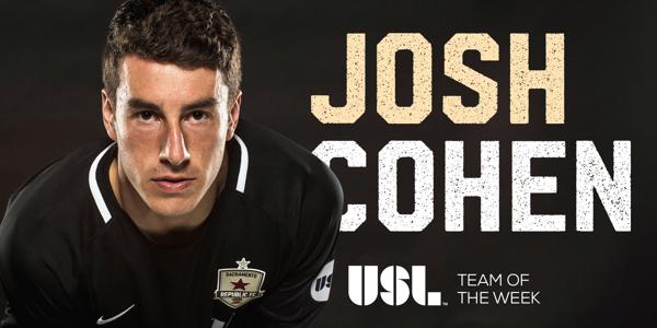 Goalkeeper Josh Cohen Named to the USL Team of the Week - Sacramento ...